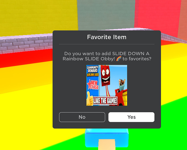 Remove the ability to favorite experiences on the Roblox website ...