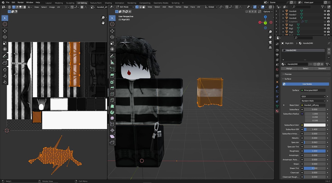 Need Help Getting Player Clothing to Show on Custom Mesh Limbs (UV Issue) (SOLVED) - Creations ...