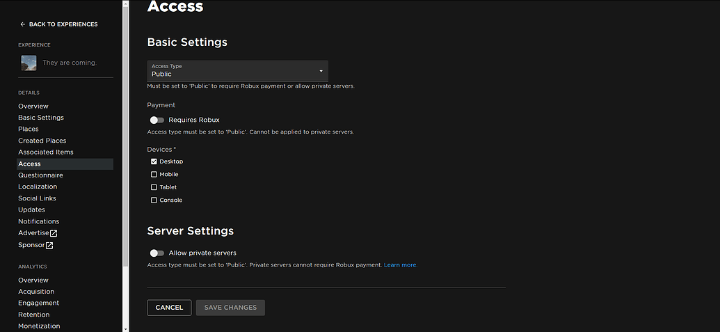 How To Change Max Players Platform Usage Support Developer Forum