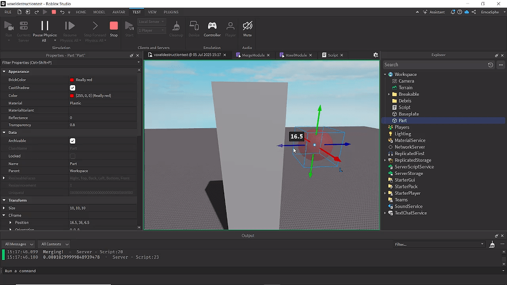 Unanchored part destruction - Scripting Support - Developer Forum | Roblox