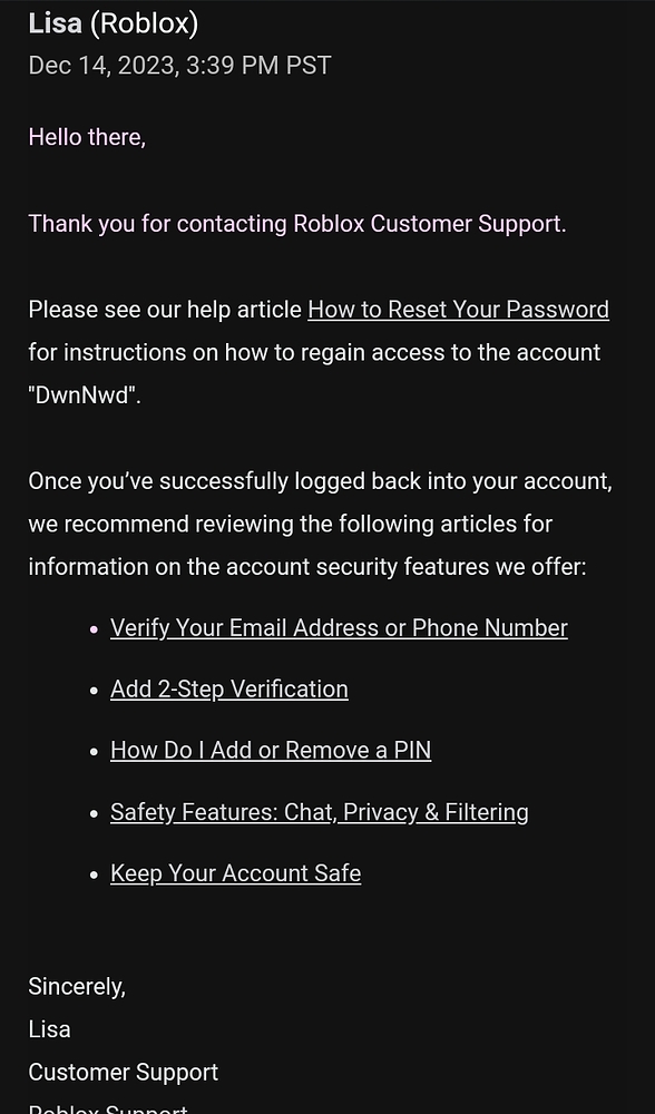 2-Step Verification with Email Deactivated by Roblox Support - Platform ...