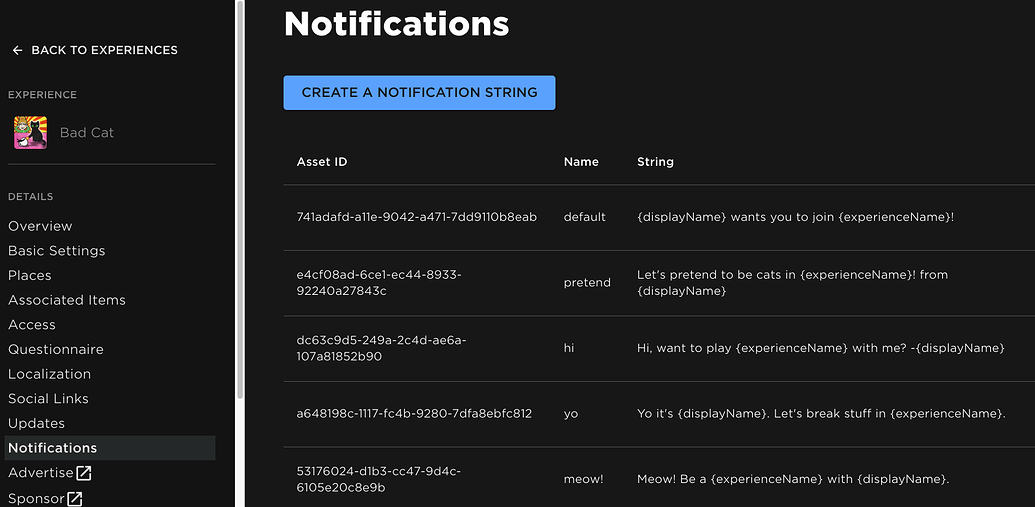 Cannot customize SocialService:PromptGameInvite notification with ...