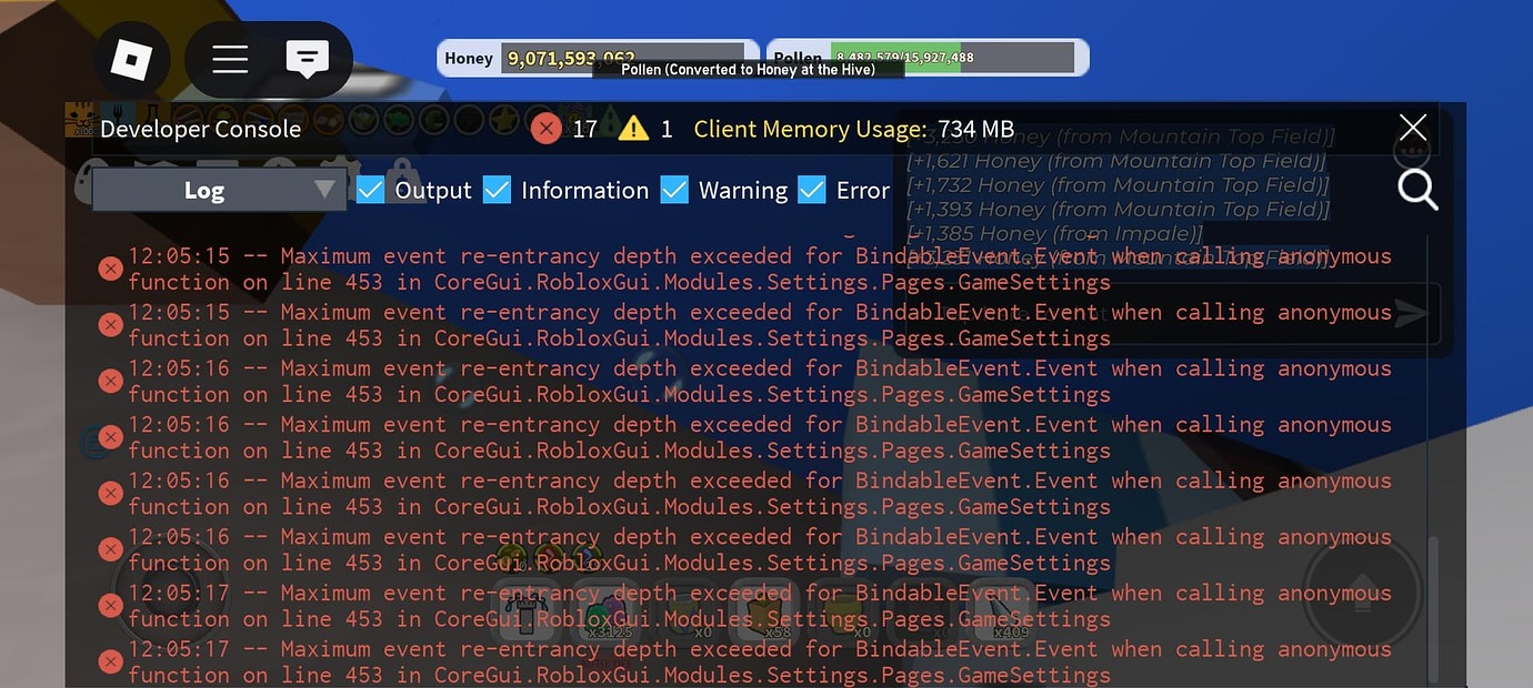 Toggling fullscreen on mobile causes CoreGui errors - Roblox Application and Website Bugs ...