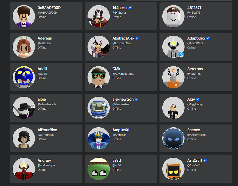 Visual Bug: Every Verified person has Verified friends - Roblox ...