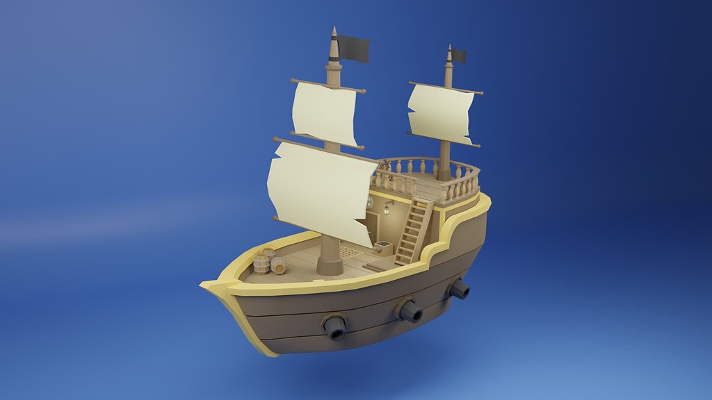 Low Poly Pirate Ship - Creations Feedback - Developer Forum | Roblox