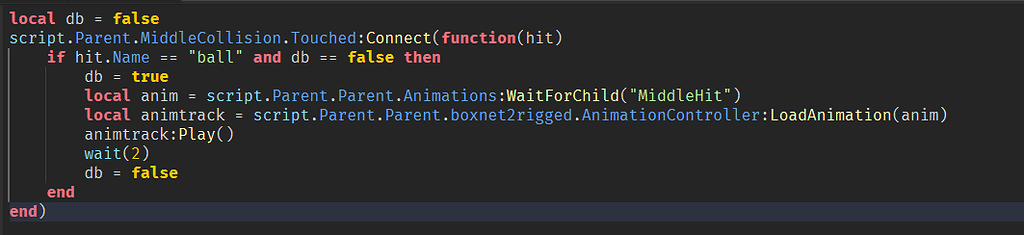 Why is the animation not playing - Scripting Support - Developer Forum | Roblox