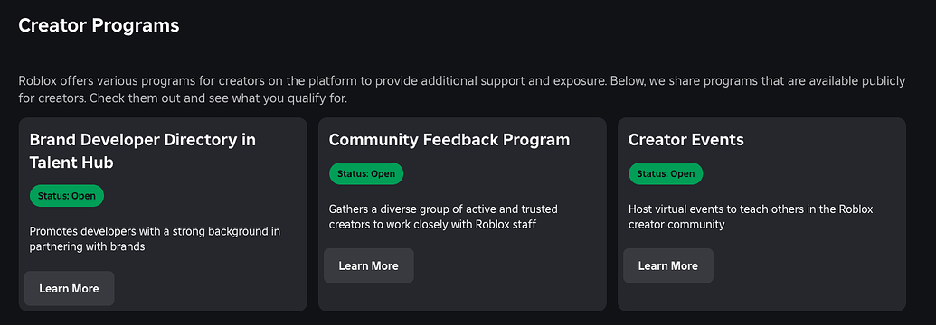 Introducing New Resources for Creator Programs - Announcements ...