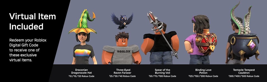 Effects Missing from Roblox Items - Giftcard Bonus Items, Monthly ...