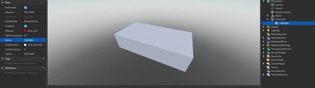 Highlitght isnt rendering in studio - Art Design Support - Developer ...