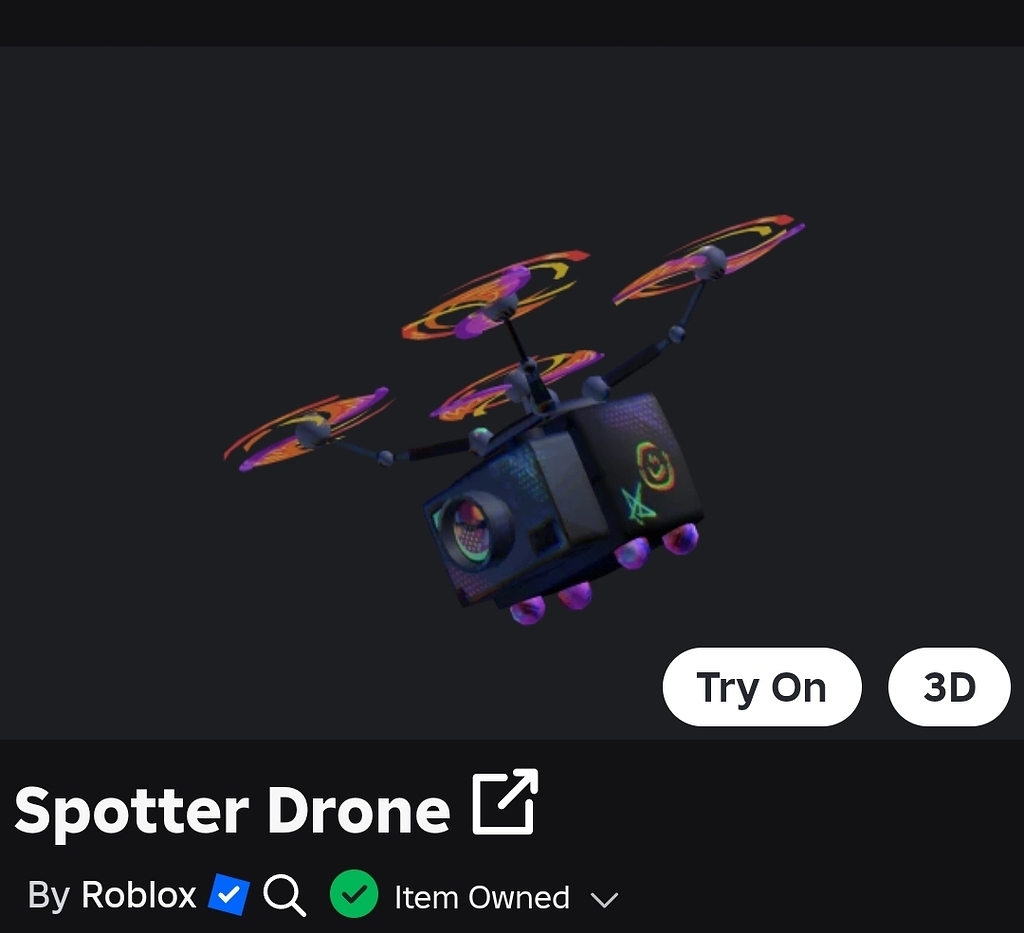 The Takeover Spotter Drone and It's Tagged Version are the Same - Catalog Asset Bugs - Developer ...