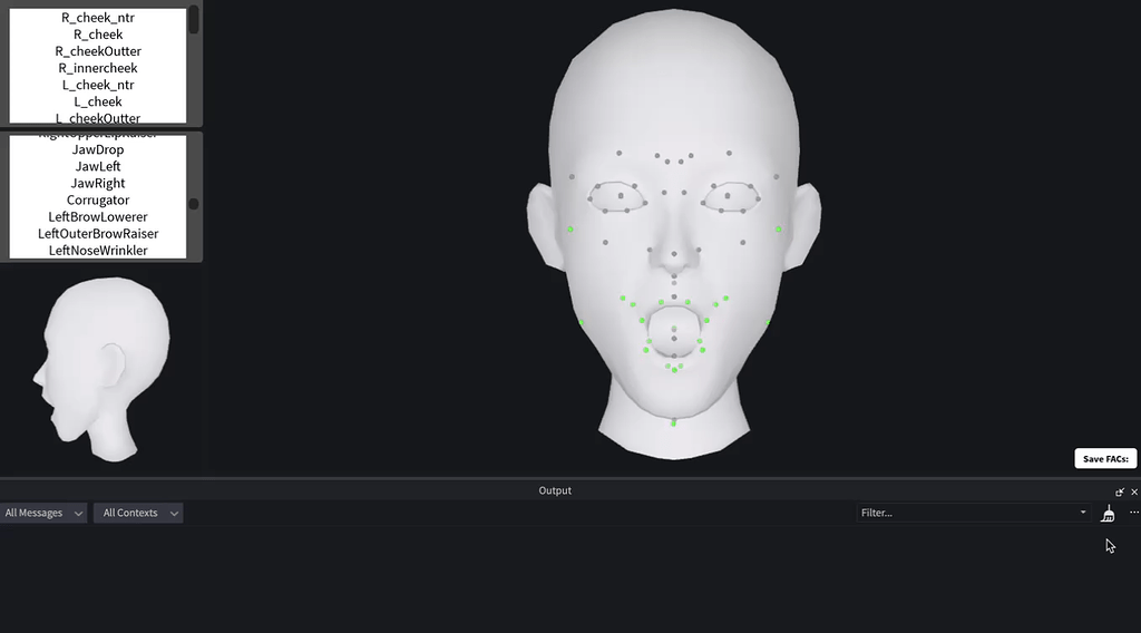 `unordered_map::at: key not found` after setting DynamicHead Facs Pose ...