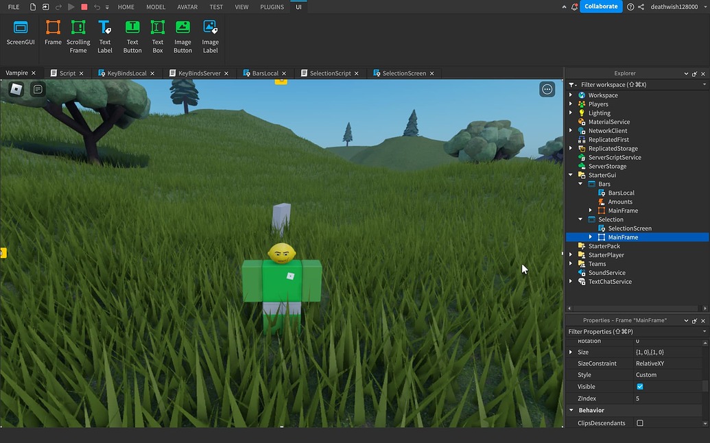 Gui visible, but is not there - Scripting Support - Developer Forum | Roblox