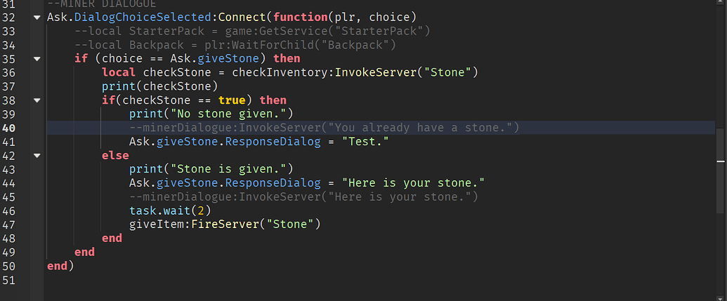 Dialogue not working properly - Scripting Support - Developer Forum | Roblox
