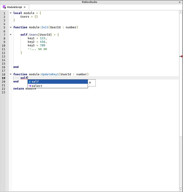 Issue type checking `self`, no metatables involved - Scripting Support - Developer Forum | Roblox