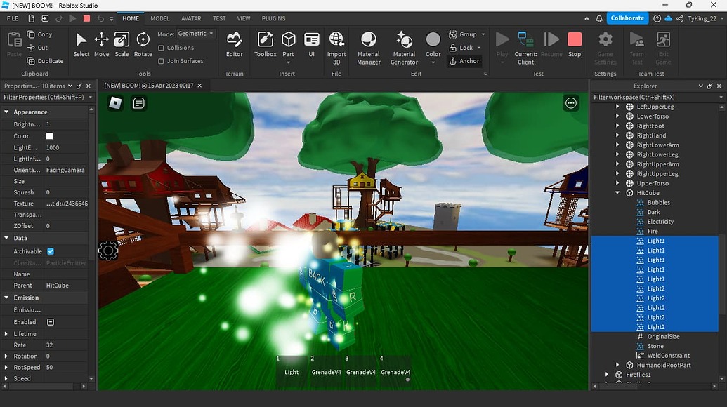 How to make particle enabled and visible to everyone if player has a certain tool in their ...