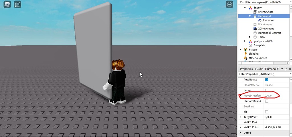 Humanoid.MoveDirection stays at 0(Any help appreciated) - Scripting Support - Developer Forum ...