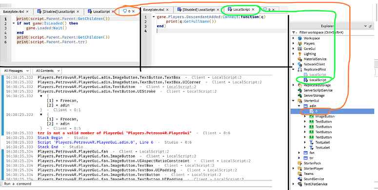 Local script under SсreenGui, runs only after all Gui descendants are ...