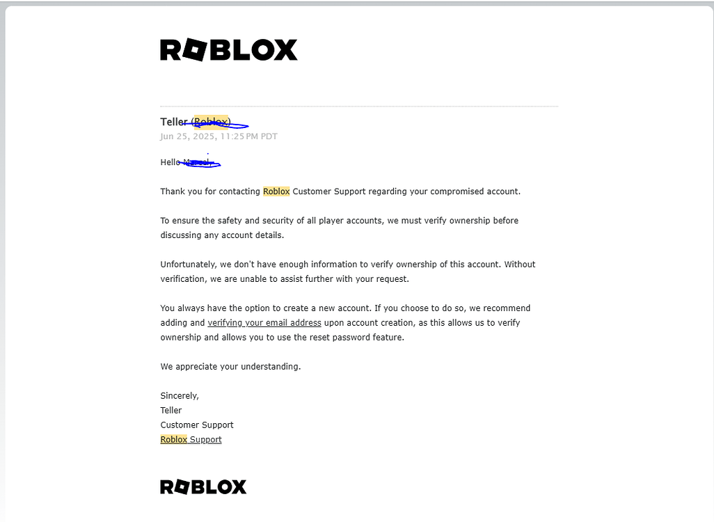 A message for Roblox Support - Platform Usage Support - Developer Forum ...