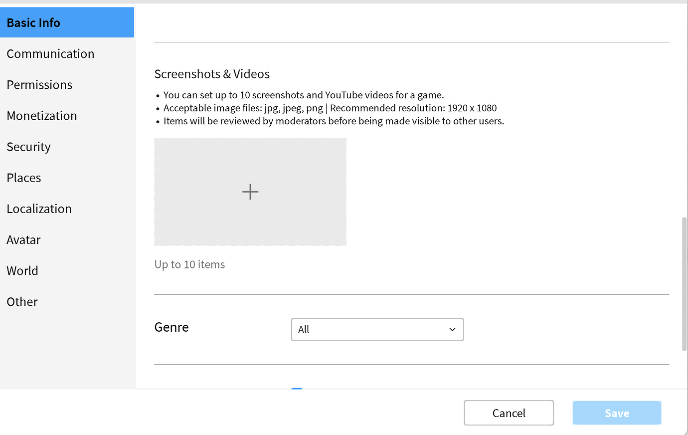 Uploading video to game details page - Platform Usage Support - Developer Forum | Roblox