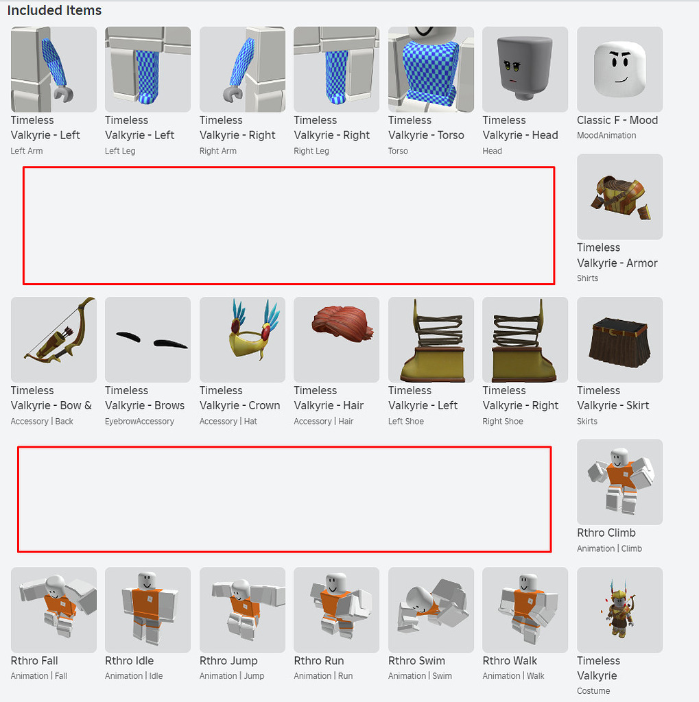 Unnecessary empty spaces in the "Included Items" section of bundle ...