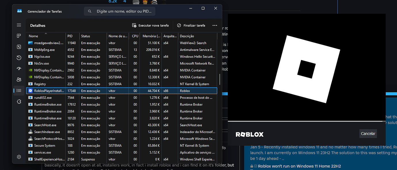 Roblox won't open on Windows 11 // even after clean installation ...