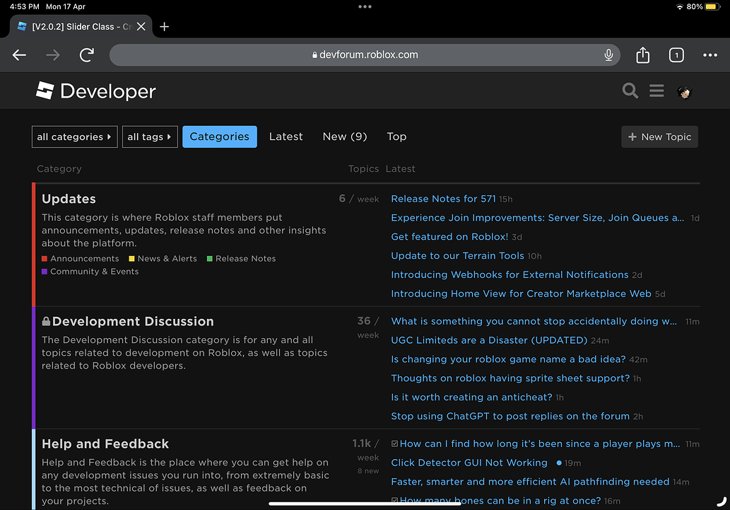 Title appears to be incorrect in Mobile - Forum Bugs - Developer Forum | Roblox