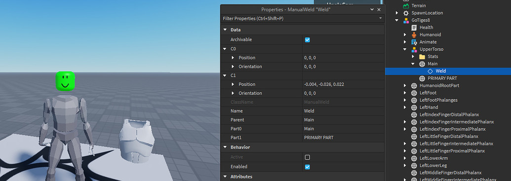Problem with scripting weld - Scripting Support - Developer Forum | Roblox