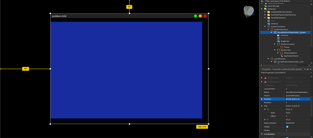 How to keep Frame attached to edge when resizing CanvasGroup - Art Design Support - Developer ...