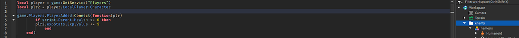 If local player kill enemy it will add point to localP's lsats ...
