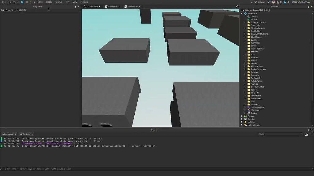 I can't move my camera in any direction in roblox studio - Platform Usage Support - Developer ...
