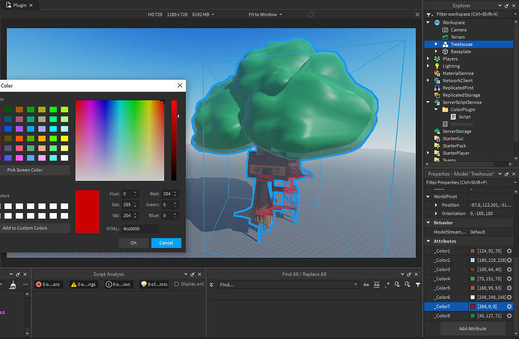 Easily recolor Models and Parts with this Plugin - Community Resources - Developer Forum | Roblox