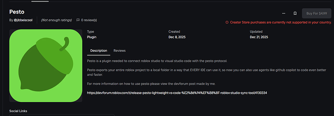 [2.0.6] Pesto: VS Code ↔️ Roblox Studio Sync Tool - Page 4 - Community ...