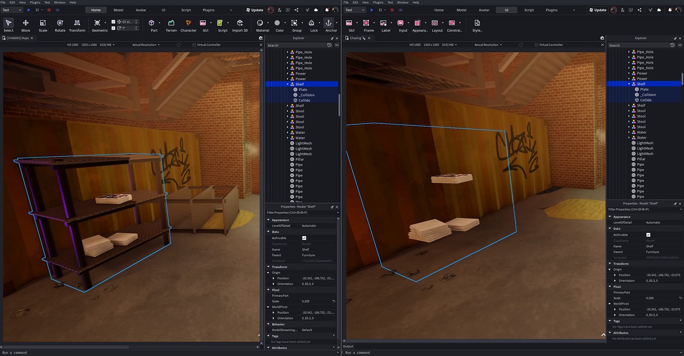 Meshes not visible but still present and collidable - Scripting Support ...