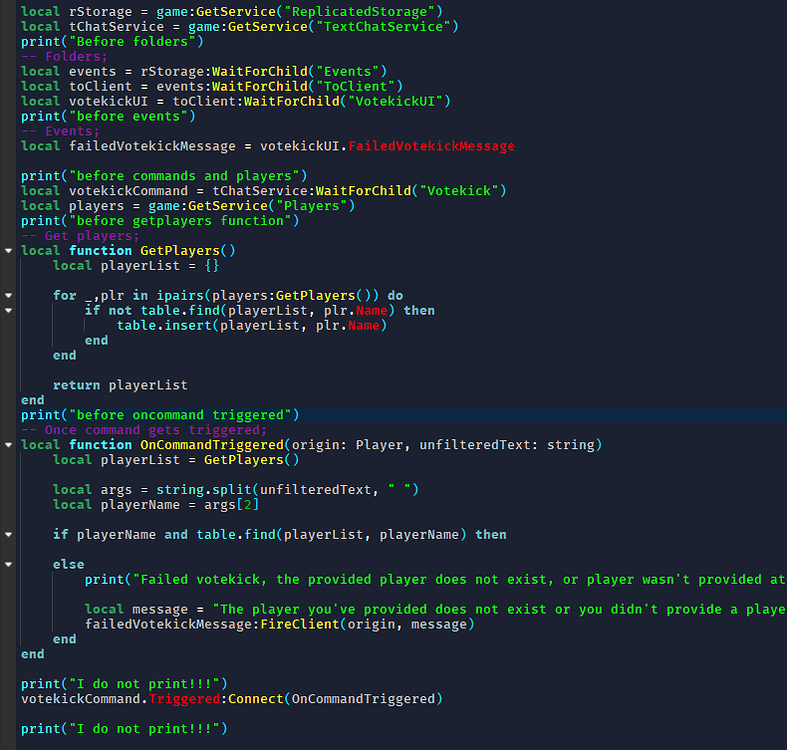 TextChatCommand doesn't run? - Scripting Support - Developer Forum | Roblox