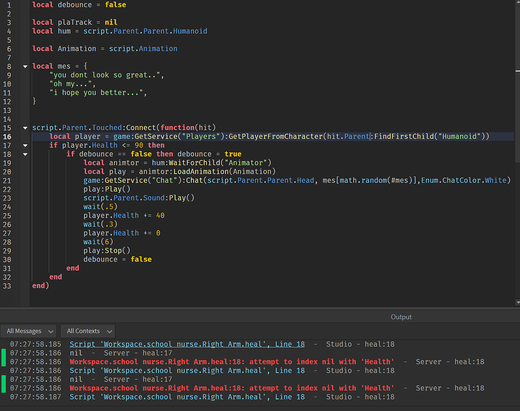 Trying to find humanoid - Scripting Support - Developer Forum | Roblox