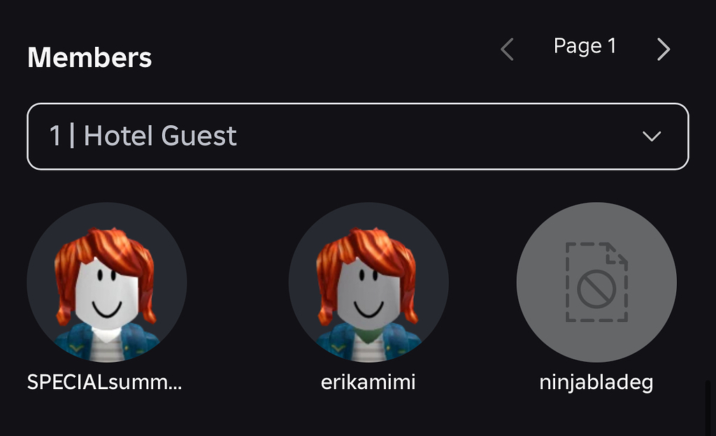 Group members displayed in reverse - Roblox Application and Website ...