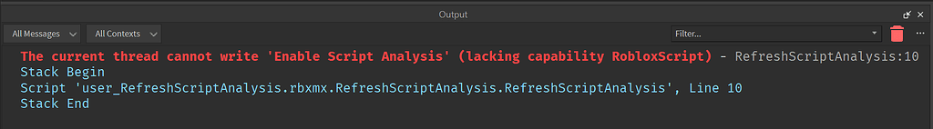 A Way To Refresh Script Analysis - Studio Features - Developer Forum ...