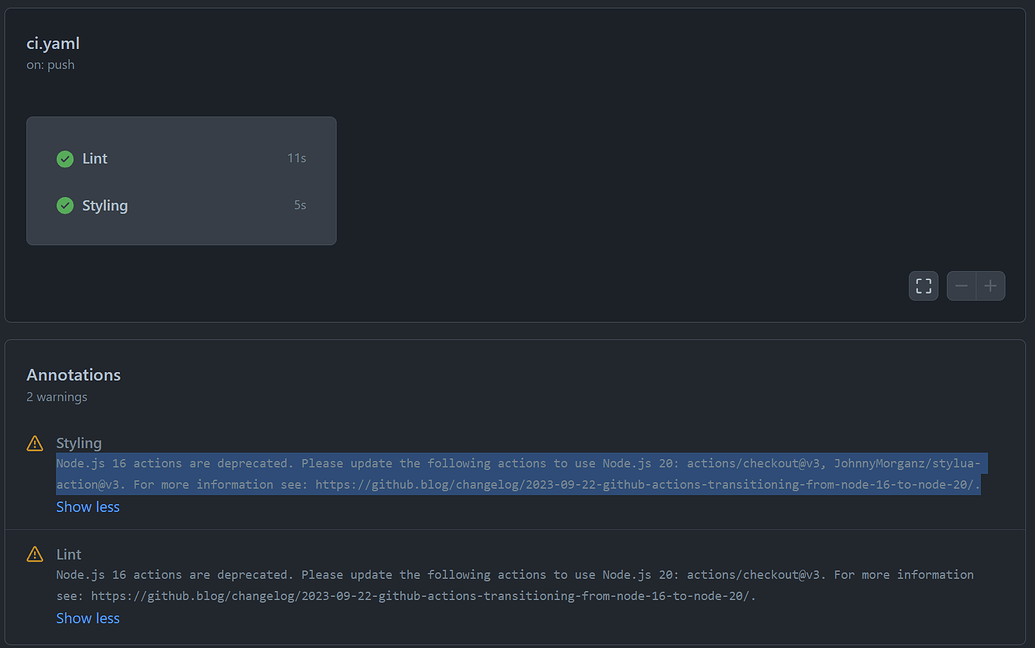 Github Actions CI Pipeline Warning - Scripting Support - Developer Forum | Roblox