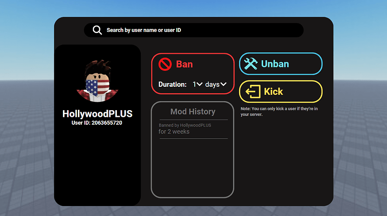 Feedback on my moderation panel UI - Creations Feedback - Developer ...