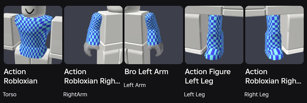 Bro bundle's body part names have inconsistencies between them ...