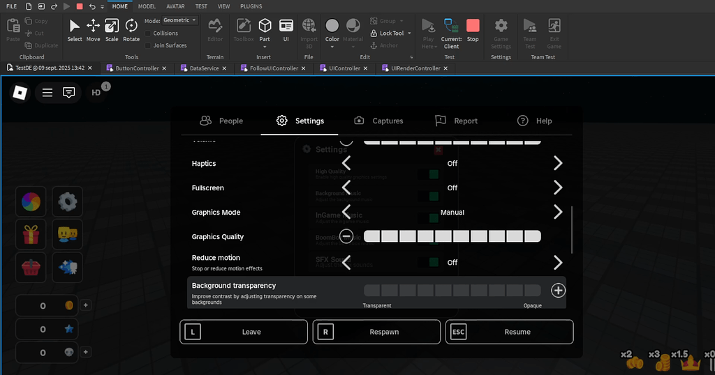 UI Ghosting/Artifacting from transparent Frames when changing Graphics ...