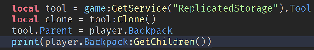 Having trouble cloning item into player's backpack - Scripting Support - Developer Forum | Roblox
