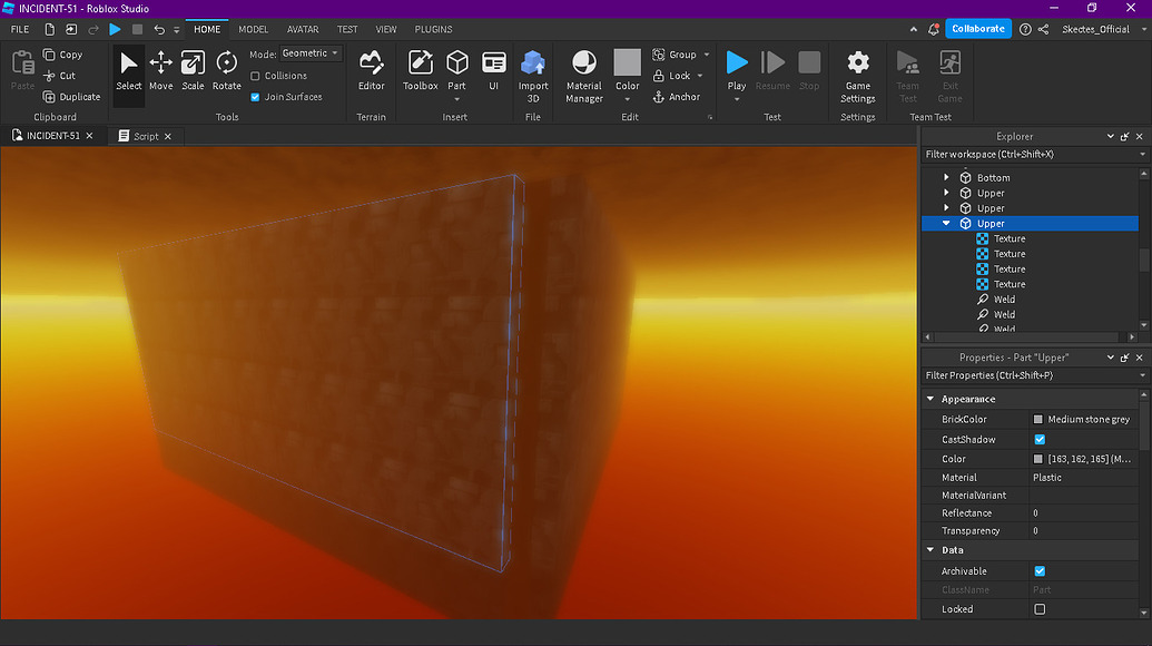 (SOLVED) Part's Textures are missing when the game runned | Building ...