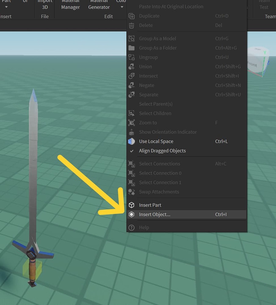 Working with Tools - Basic Sword Setup - Community Tutorials ...