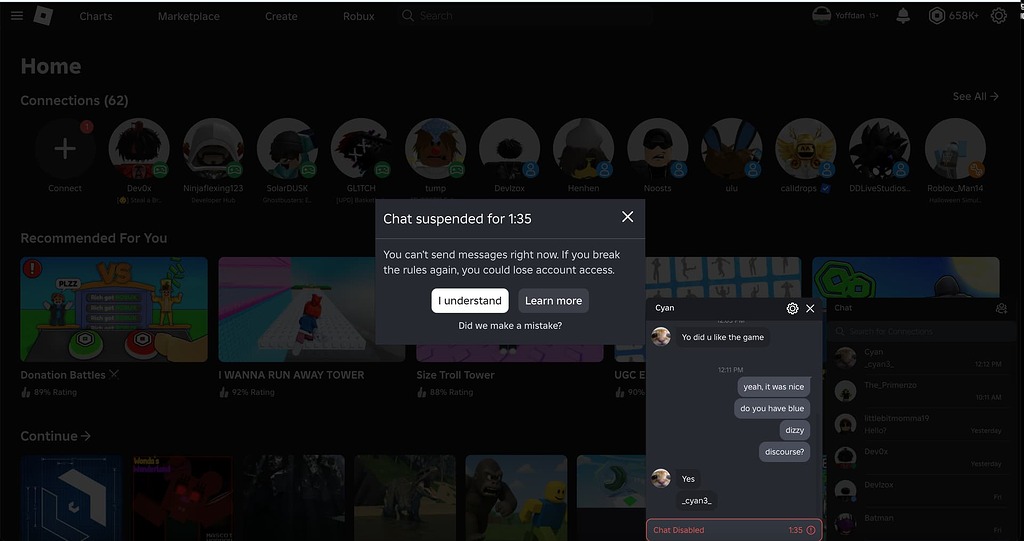 How am I even supposed to talk to devs now when they threaten to terminate your account when you ...