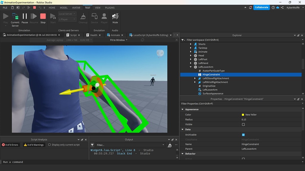 HingeConstraint failing to restrict IK motion on character - Scripting Support - Developer Forum ...