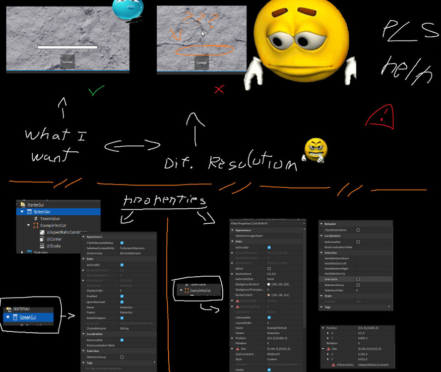 GUI placement and size problem - Scripting Support - Developer Forum | Roblox