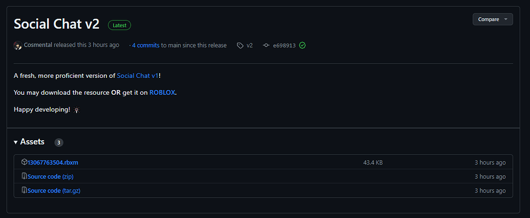 Social Chat v2 | Roblox's #1 Open-Sourced chatting resource - Community ...
