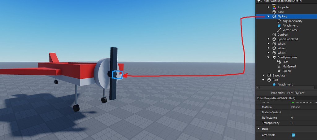 Make a plane using VectorForce - Scripting Support - Developer Forum | Roblox