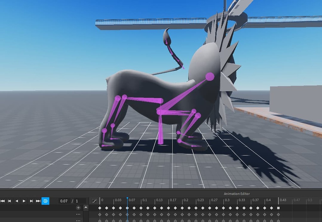 This lion tail is going CRAZY - Exporting Animation Problem - Art Design Support - Developer ...